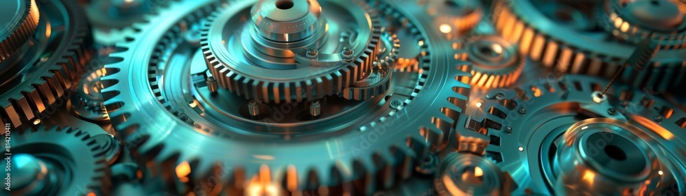 An animated loop of a perfect machine cycle, symbolizing the ideal ...