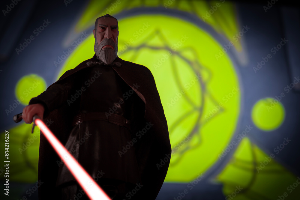 Foto de NEW YORK USA, MAY 20 2024: Sith lord Darth Tyranus - Count ...