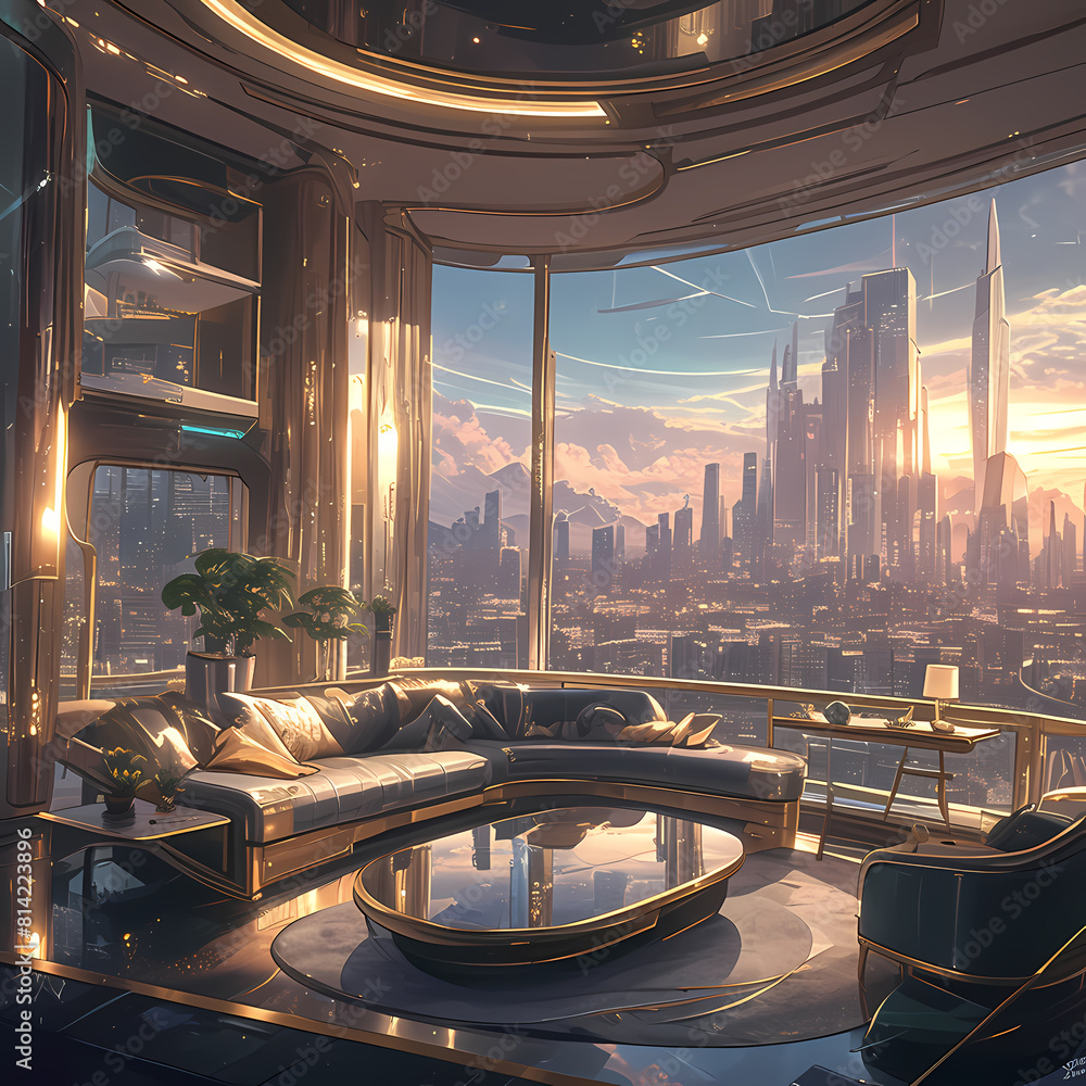 Experience the future of urban living in a high-rise penthouse with ...