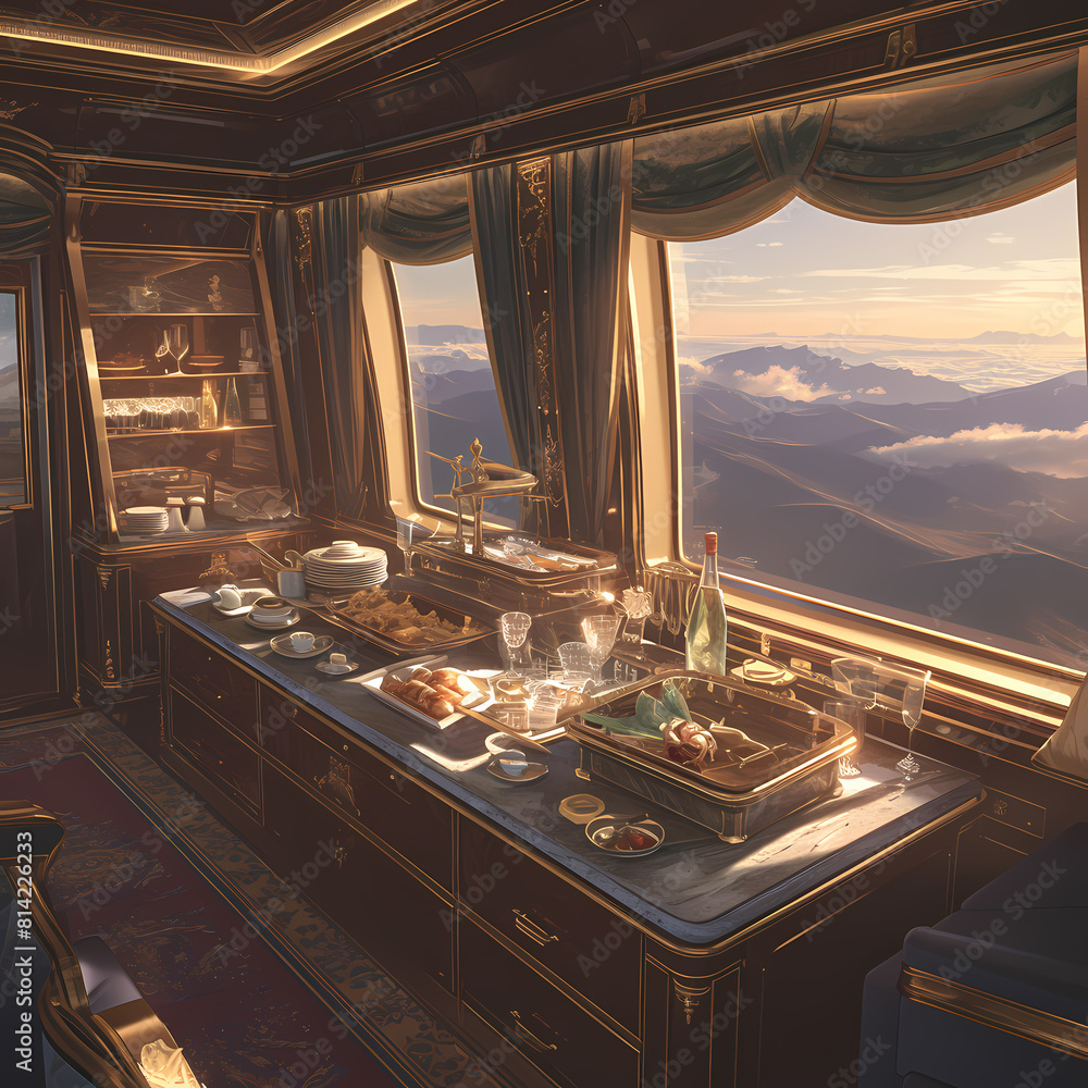 Indulge in the Elegance of a Private Train Car's Premium Dining ...