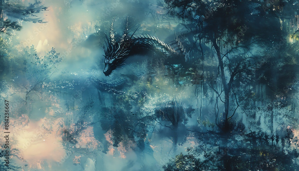 Immerse viewers in a surreal experience with a biomechanical dragon ...