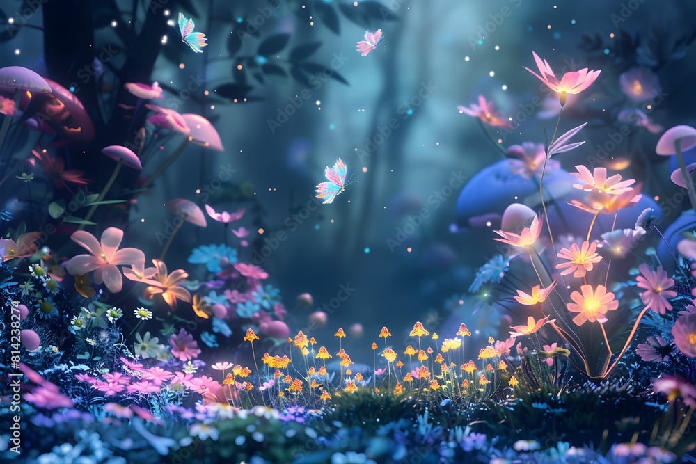 flower background Fantasy concept. Colorful flower backdrop. Beautiful ...