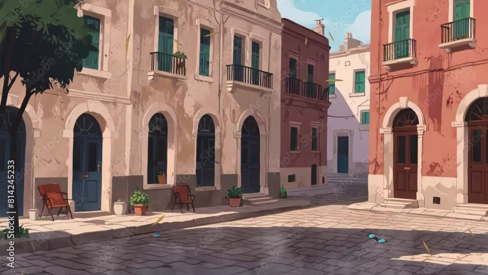 4K loop animation capturing the elegance and charm of the royal palace ...
