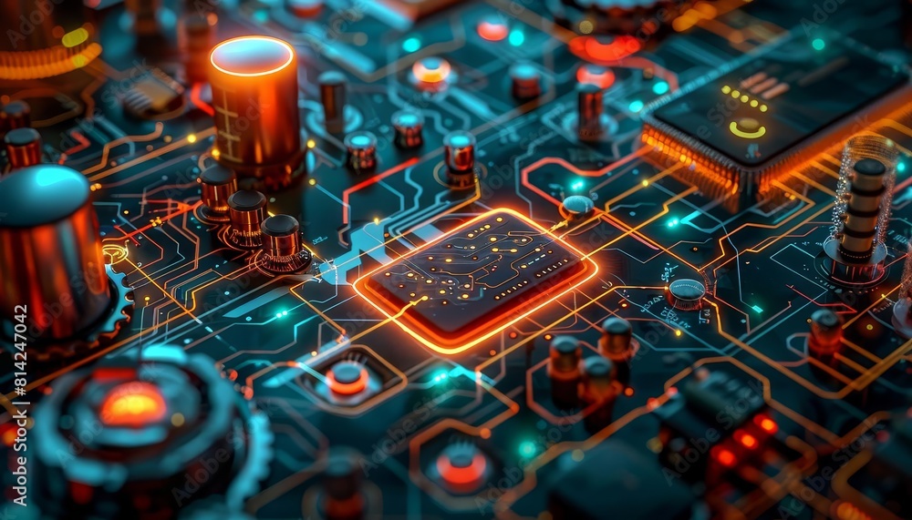 Visualize an electrical circuit diagram illustrating the flow of ...