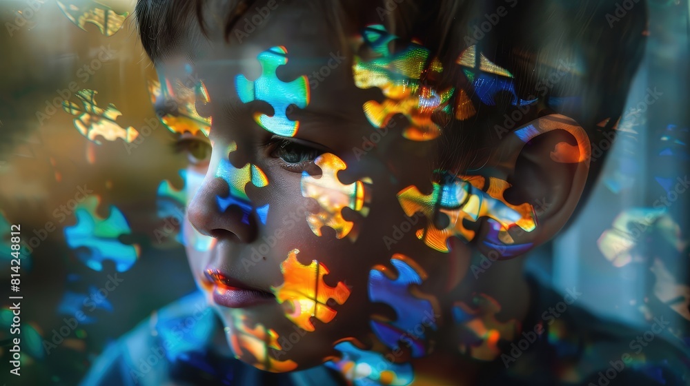 World Autism Awareness Day: Symbolic Blue Puzzle Piece Representing ...
