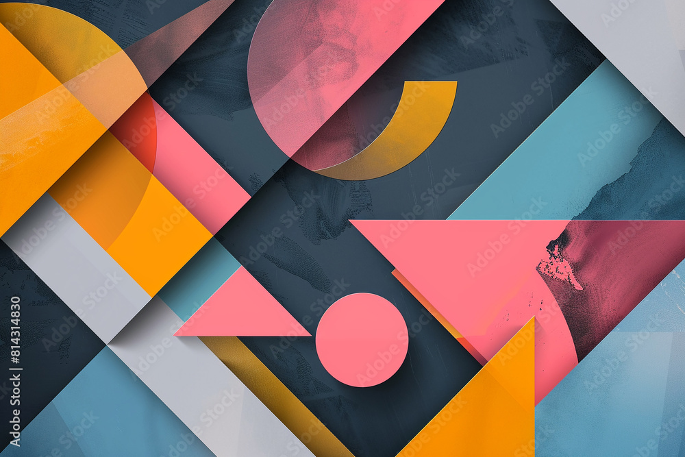 Incorporate geometric shapes into the background design. How can we ...
