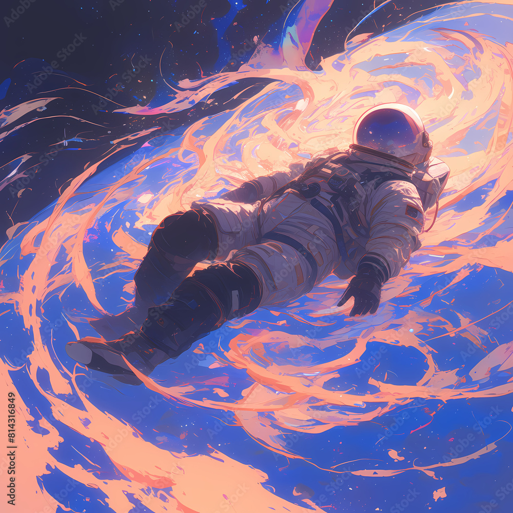 Striking Image of an Astronaut Floating In Outer Space: An Adventure ...