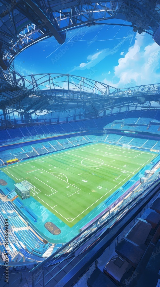 An overhead shot of the newly built indoor large-scale dynamic youthful ...