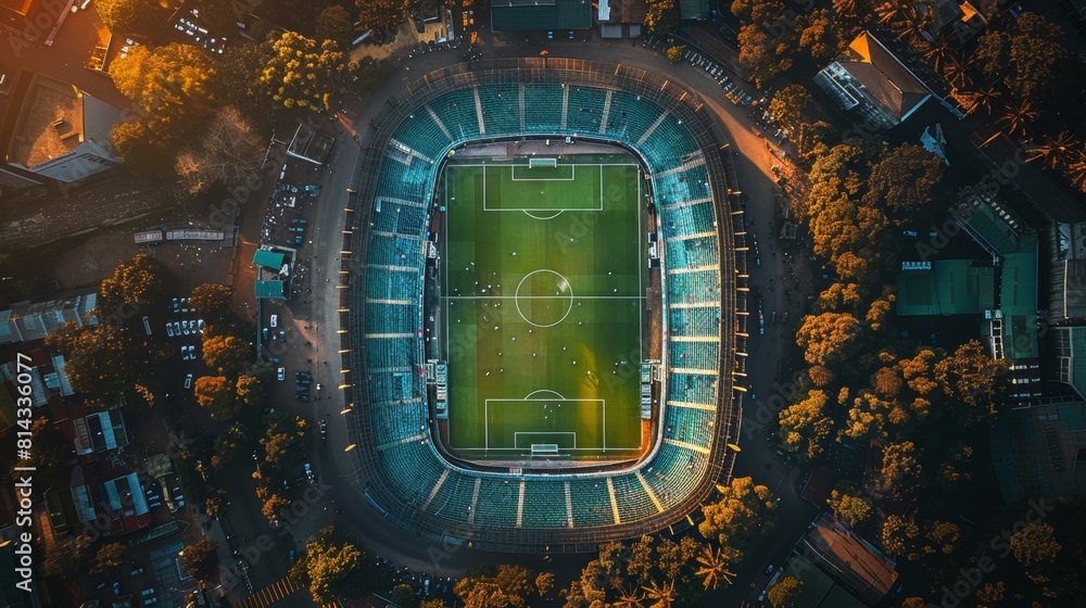 An overhead shot of the newly built indoor large-scale dynamic youthful ...