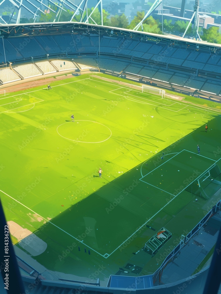 Foto de An overhead shot of the newly built indoor large-scale dynamic ...