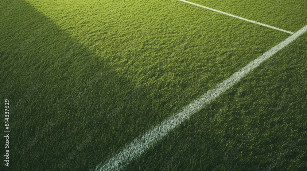 Close-up of artificial turf, grass track and field track on soccer ...