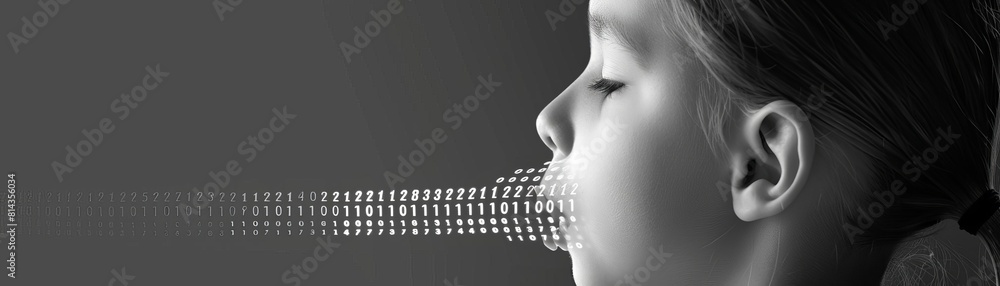 Administering asthma medication to a child, side view Breathing ease ...
