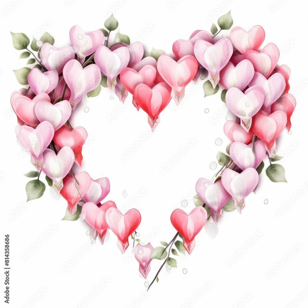 bleeding heart themed frame or border for photos and text.heart-shaped ...