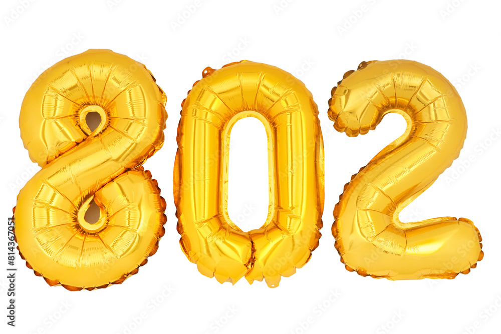 Gold numbers '802' isolated on white background.png Stock Photo | Adobe ...