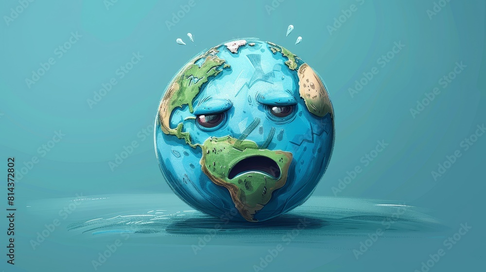 Don't make Earth cry. Global warming is a serious issue. Let's work ...