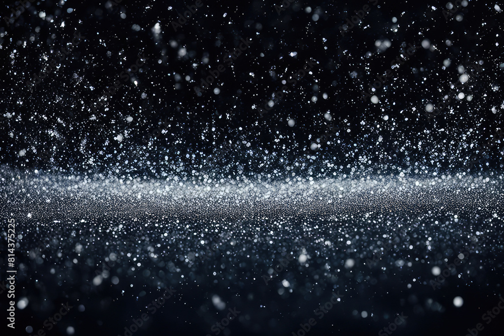 Dust background. Night snow. Galaxy stardust storm. Universe space ...
