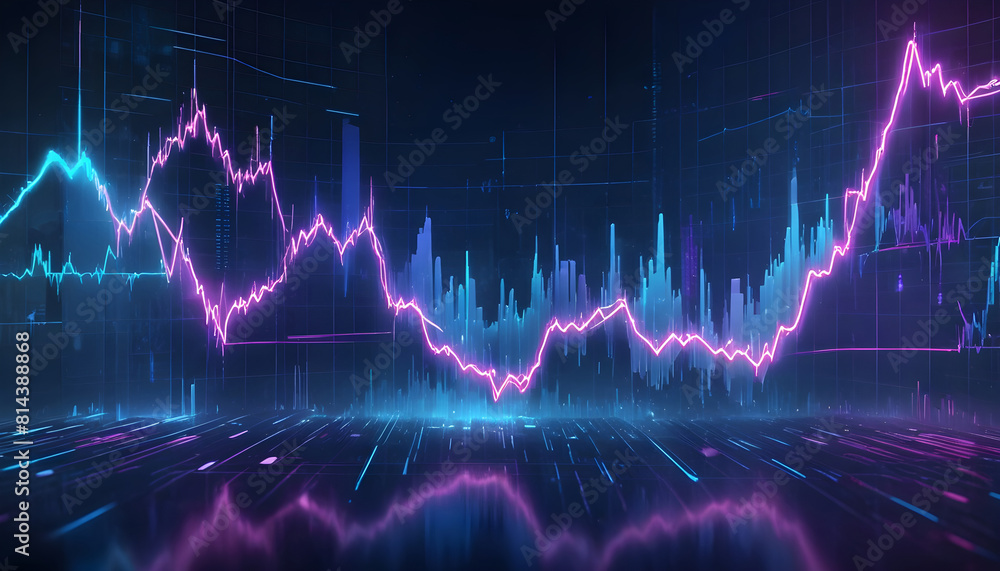 Abstract digital chart background stock business graph statistics 10 ...