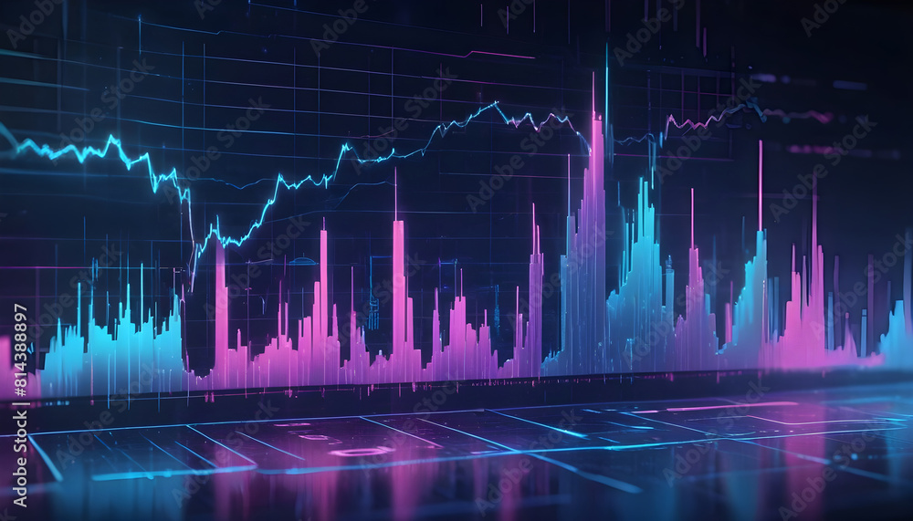 Abstract digital chart background stock business graph statistics 15 ...