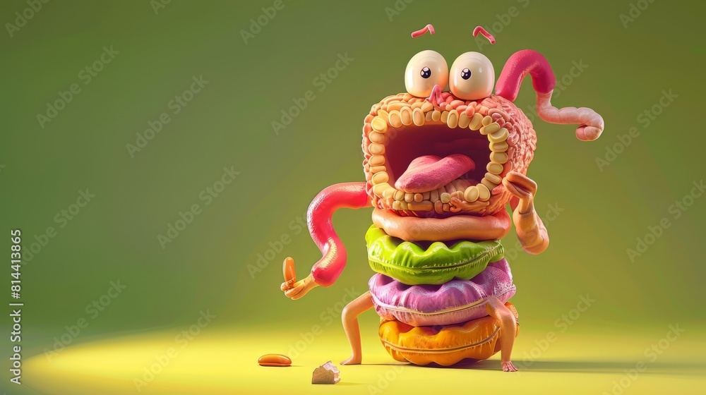 The digestive system is a long, twisting tube that starts at the mouth ...