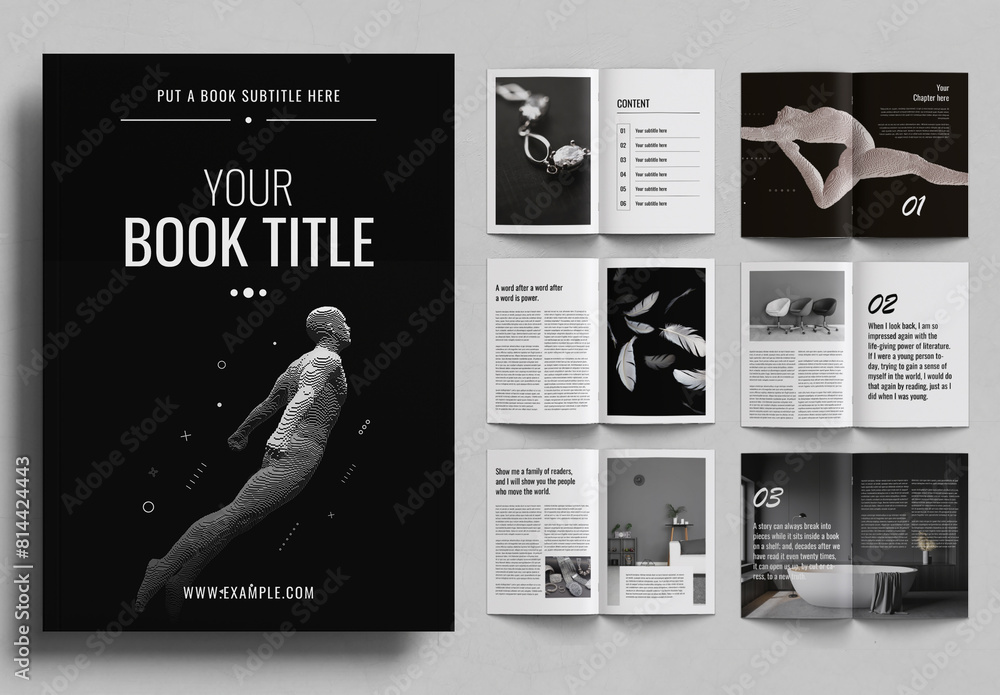 Book Layout Stock Template | Adobe Stock