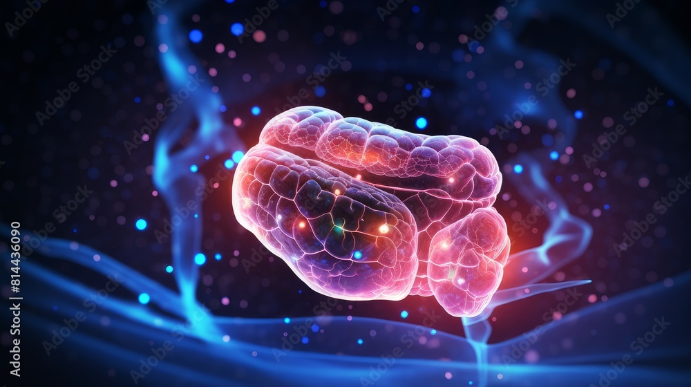 Anatomical model of the human body and organs. Part of a human body ...