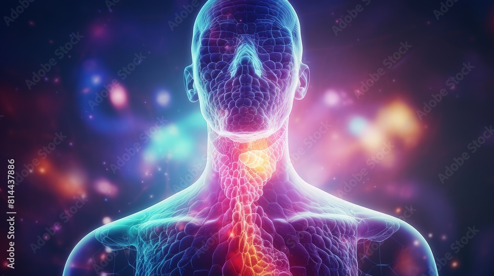 Anatomical model of the human body and organs. Part of a human body ...