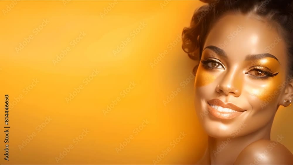 Transgender drag queen proudly posing on yellow background for LGBT ...