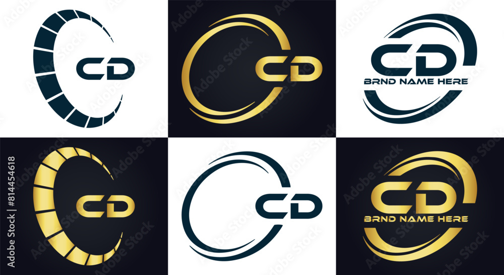 CD logo. C D design. White CD letter. CD, C D letter logo design ...