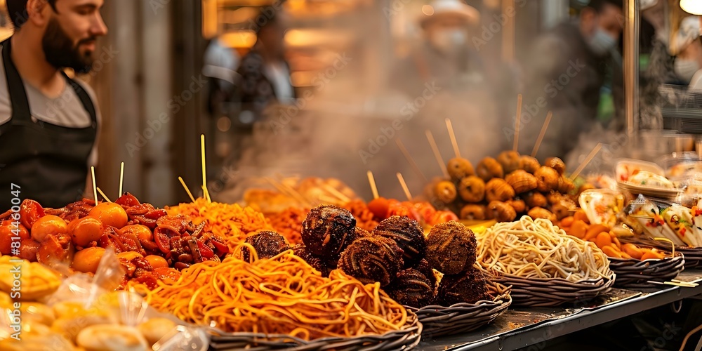 Local Street Food Vendor Showcasing Venice's Cuisine at Carnival ...