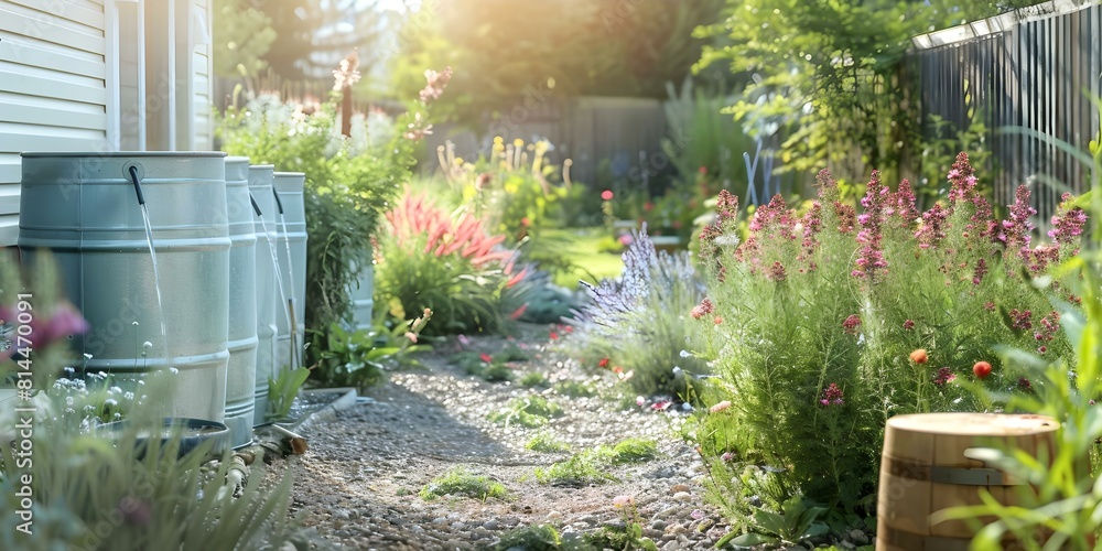 Rainwater Harvesting System Utilizes Stored Water to Support Garden ...