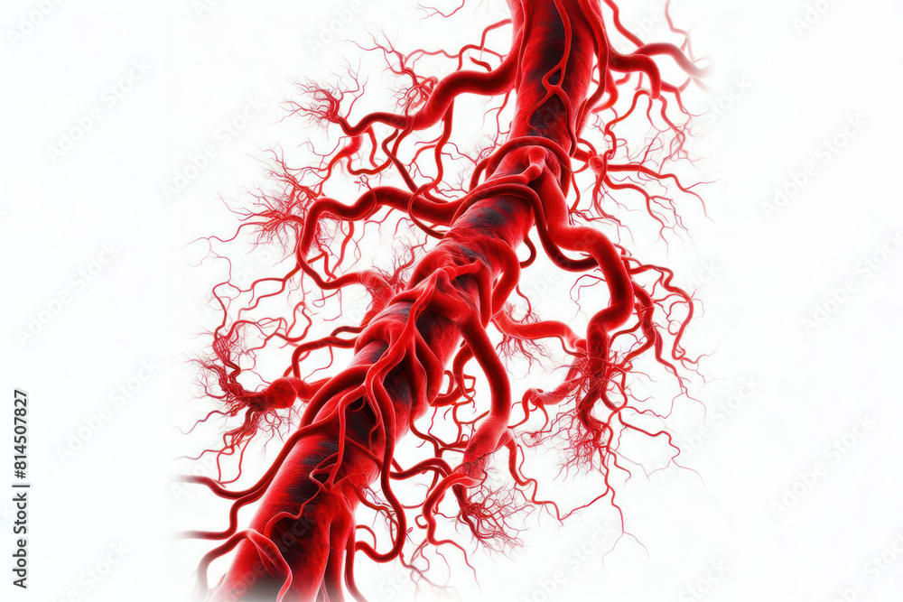red Arteriography, Radiographic examination of blood vessels using a ...