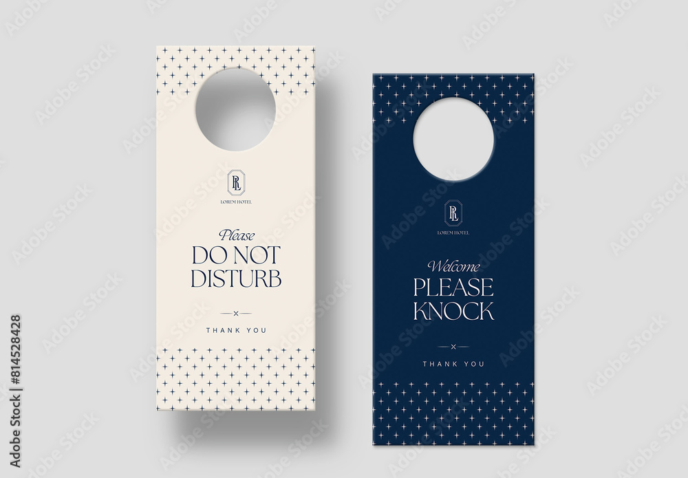 Minimalist Door Hanger Layout Stock Template | Adobe Stock
