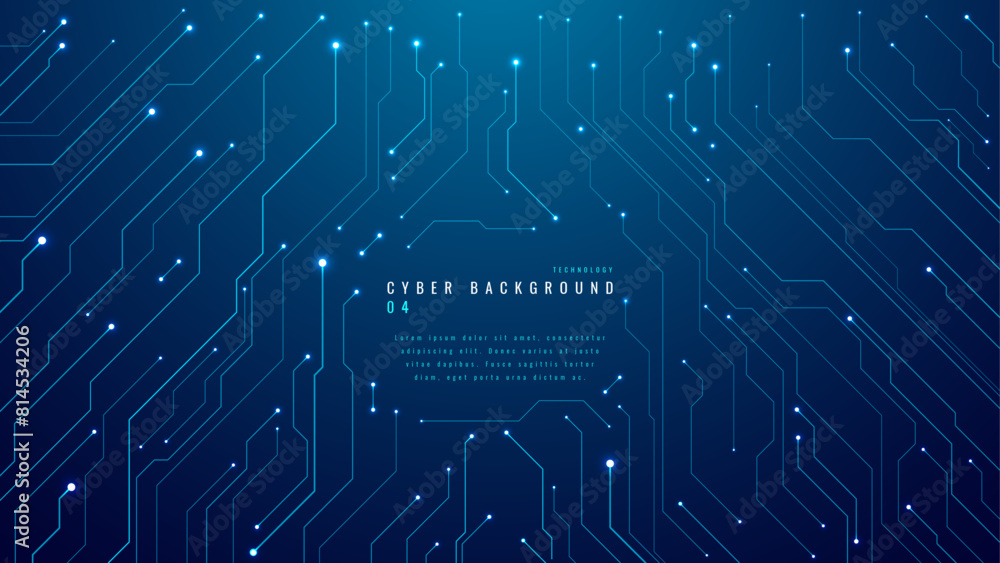 Abstract digital circuit tech bg. Technology background. A circuit ...