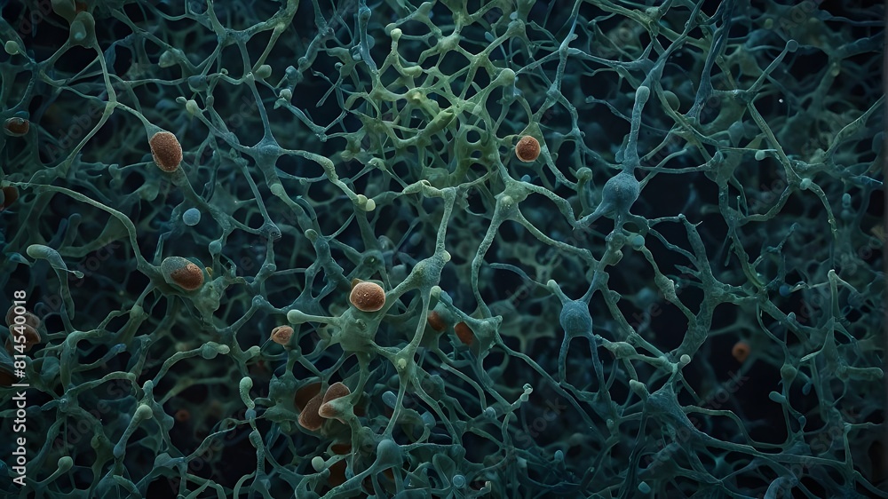 An incredibly enlarged picture of a colony of bacteria that displays ...