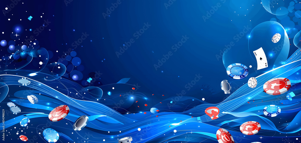 Poker wallpaper with abstract graphic display copy space background web ...