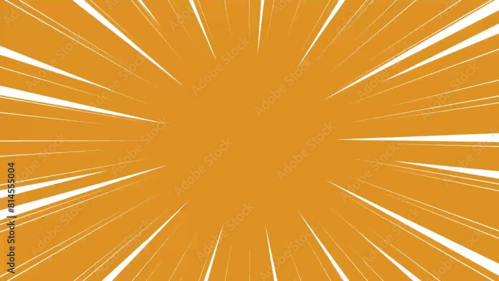 Fast Movement Comic Radial Light Speed Lines, Dark Orange anime speed ...