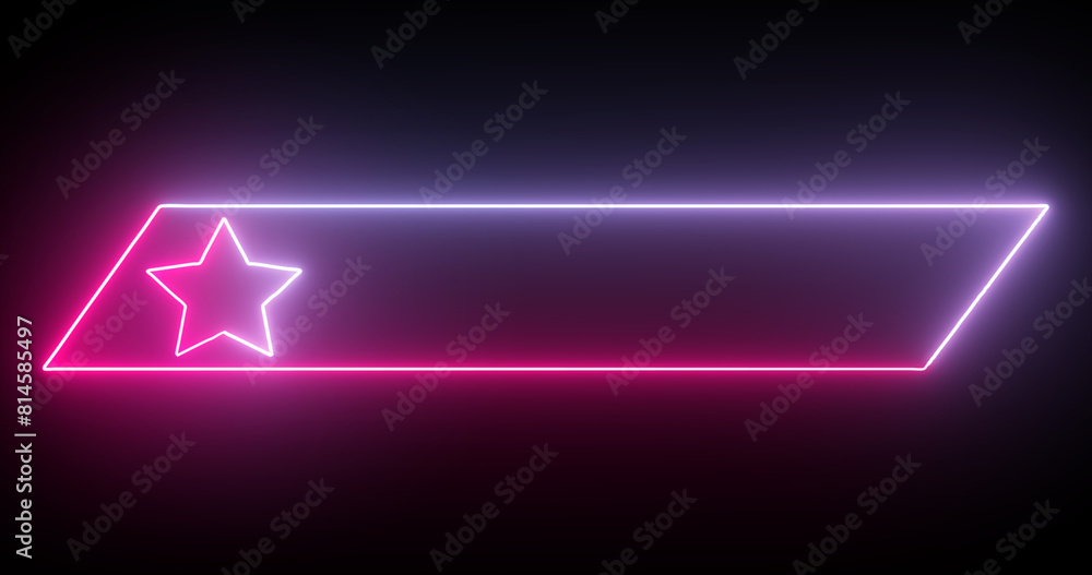 Cool animated fancy lower third with neon moving colors. Cool-designed ...