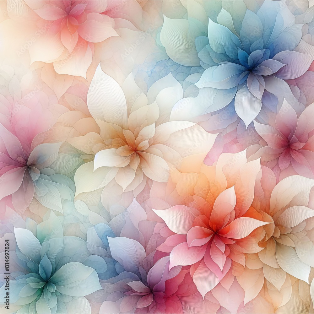 Watercolor colorful flower texture for wedding invitations or ...