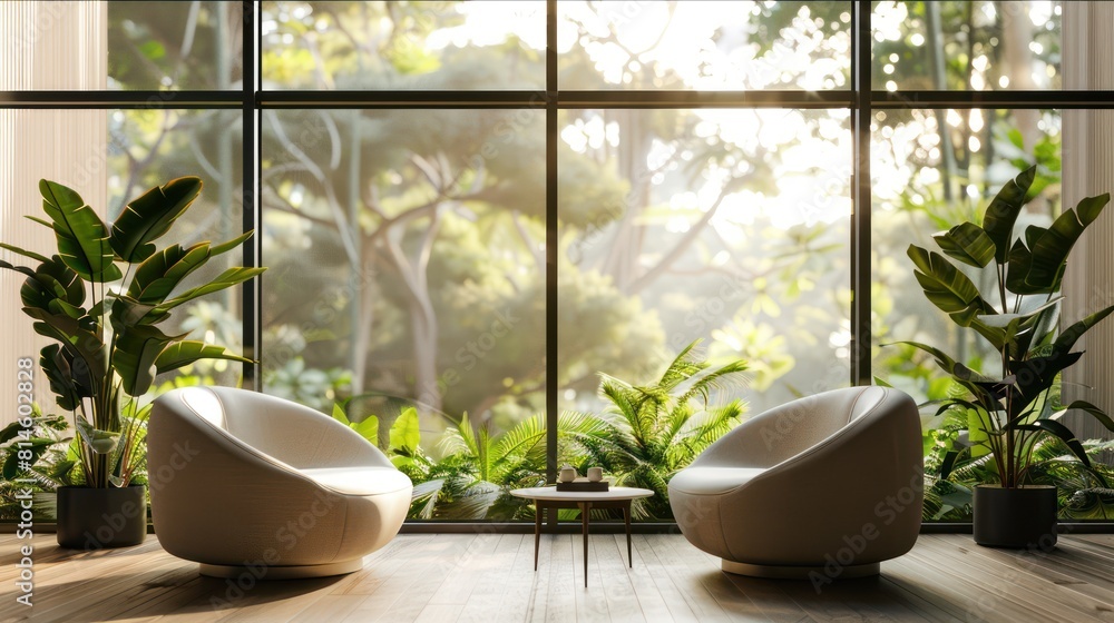 cinematic, realistic photo of a studio room background with a large ...