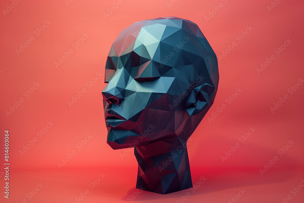 The head sculpture is the quintessence of modern sculpture. Its sharp ...