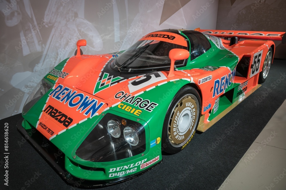 Mazda 787B Renown, winner of Le Mans 1991 Japanese Wankel rotary engine ...