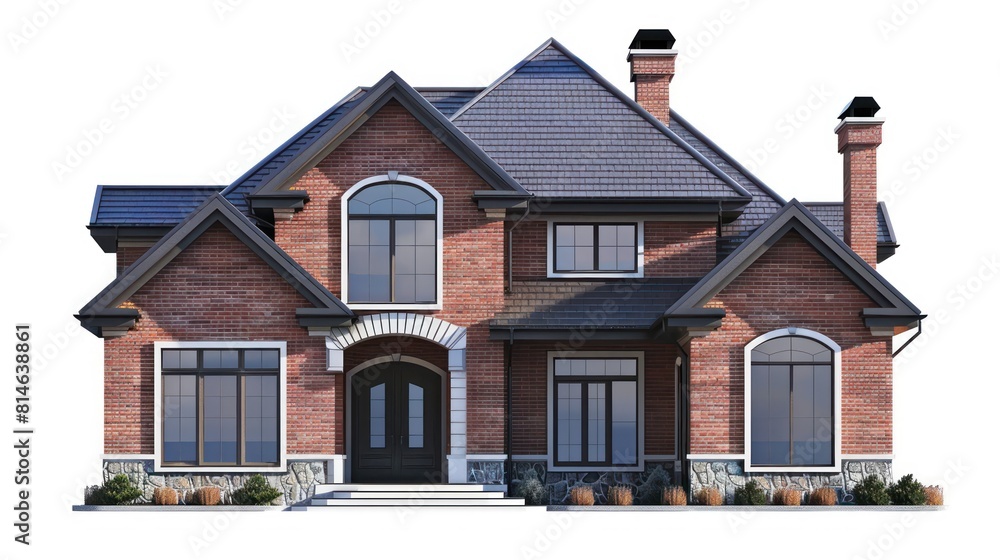 image of a two story house with modern architecture style and roof with ...