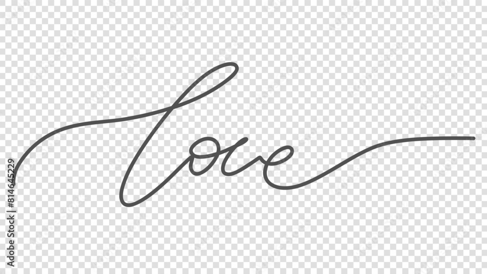 Love Handwritten ink lettering , Vector calligraphy and lettering ...