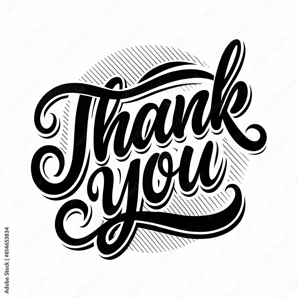 typography logo saying "thank you", font logo, groovy font, vintage ad ...
