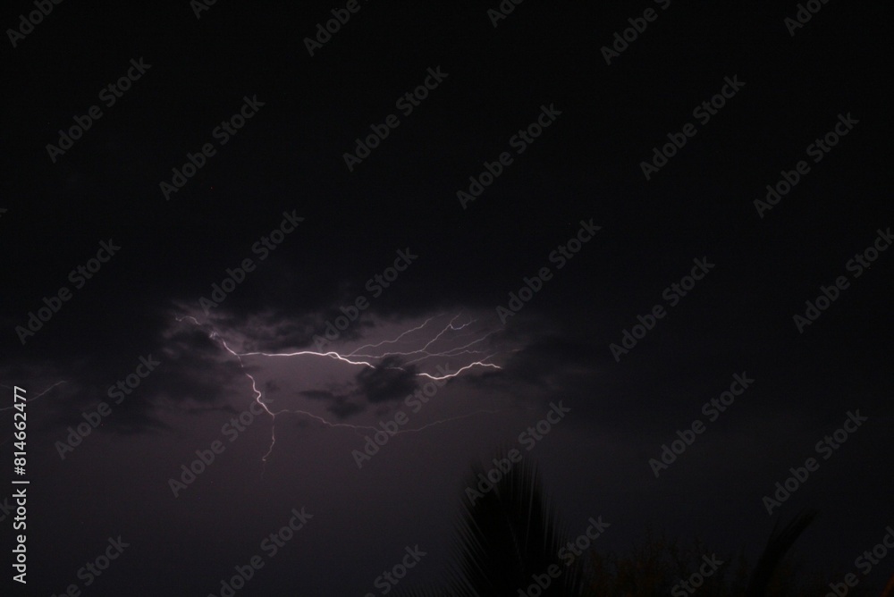 Awe-inspiring scene of a thunderstorm in Bengaluru, India with a ...