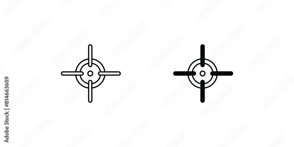 shooting icon with white background vector stock illustration Stock ...