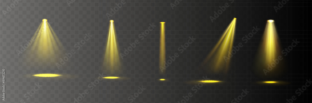 Light effect set. Glow isolated white transparent light effect set ...