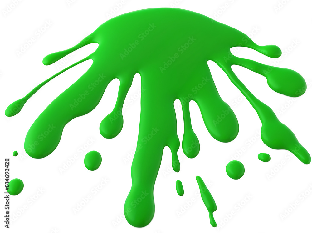 green paint splodge splatter isolated transparent background png .png ...
