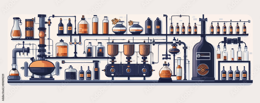 Alcohol distillation process. Fermentation, distillation, aging and ...