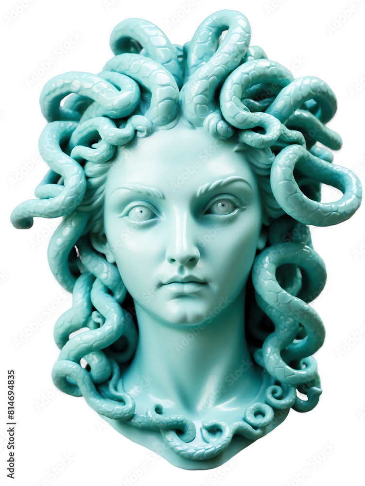 medusa head statue isolated transparent background png .png Stock ...